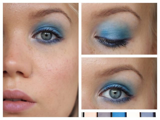 Easy blue makeup look - tutorial - Charlotta Eve