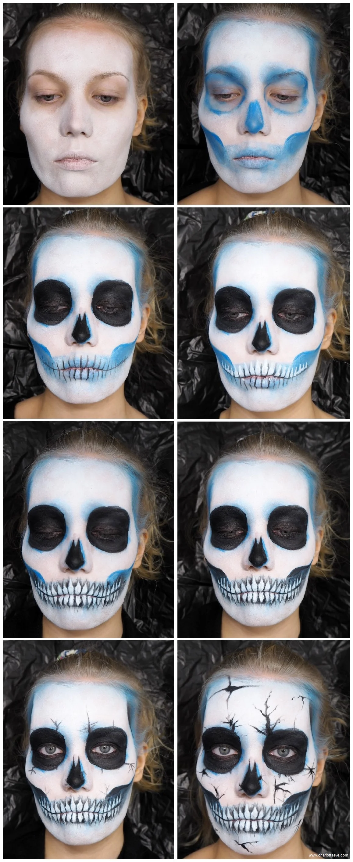 How To Do Skull Makeup | Saubhaya Makeup