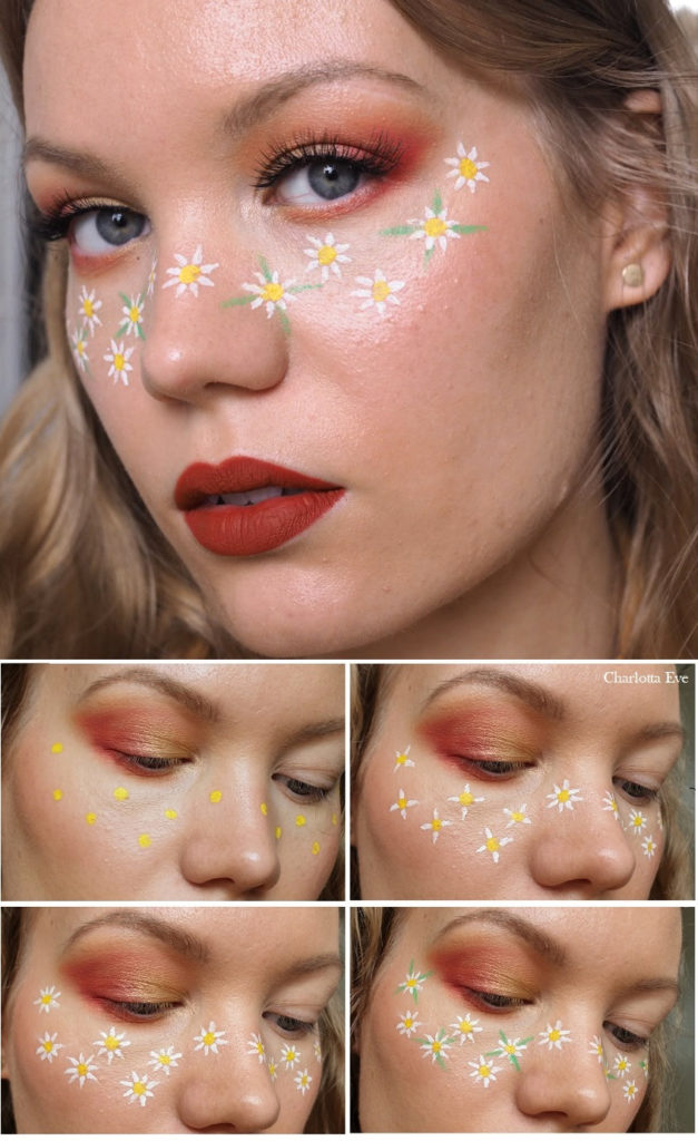 Flower freckles makeup tutorial - Charlotta Eve