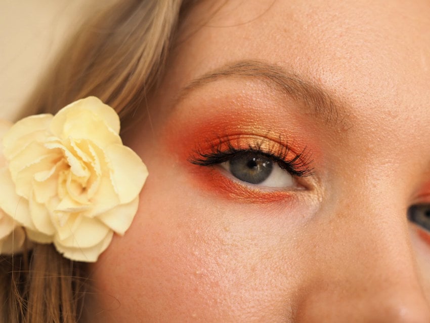 Orange eyeshadow store