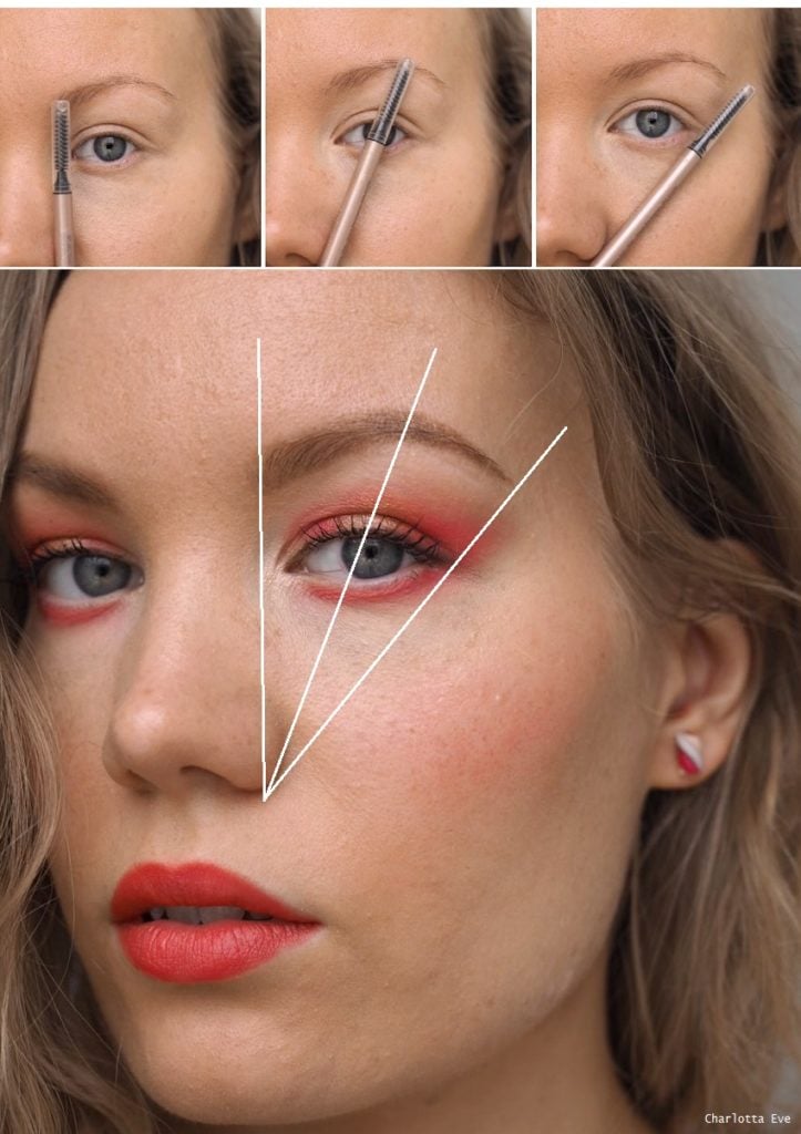 Brow tutorial using powder and pencil - Charlotta Eve
