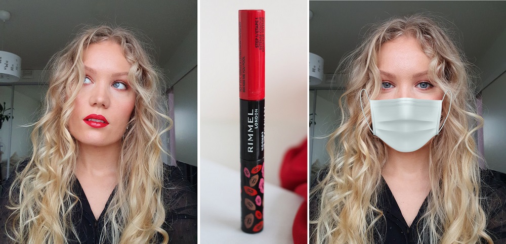 Lipstick that lasts with a face mask - Rimmel Provocalips - Charlotta Eve